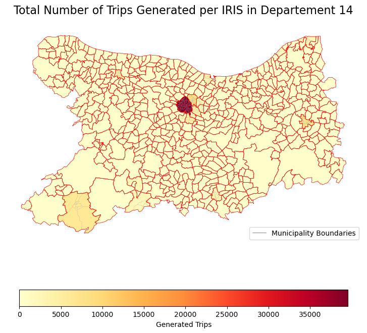 Agent-based Transport Simulation in Calvados, France